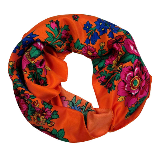 Floral "kokum" Scarf
